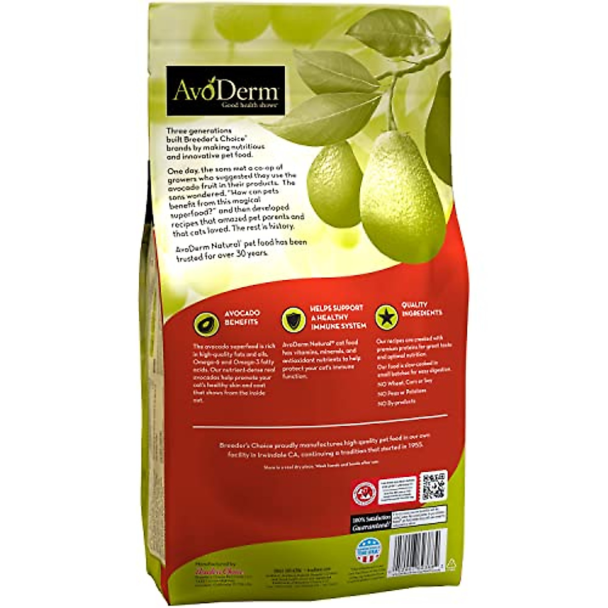 Avoderm Natural Chicken & Herring Meal Formula Dry Cat Food, 6-Pound