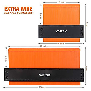 VARSK Contour Gauge Profile Tool (5+10 Inch with Lock), Birthday Gifts for Men Dad Him, Flooring Tools for Men DIY Handyman, Home Improvement Woodworking Cool Gadgets Tools