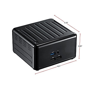 ASRock AMD Ryzen Embedded CPU Barebone SoC Dual GLAN Support Triple Displays Mini/Booksize Barebone System Model 4X4 BOX-V1000M