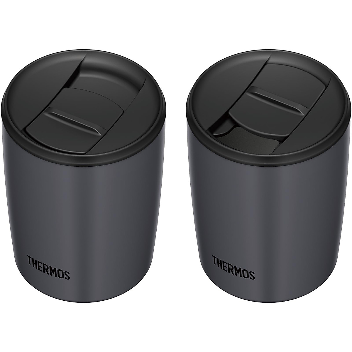 Thermos JDP-301 DGY Vacuum Insulated Tumbler with Lid, 10.1 fl oz (300 ml), Dark Gray