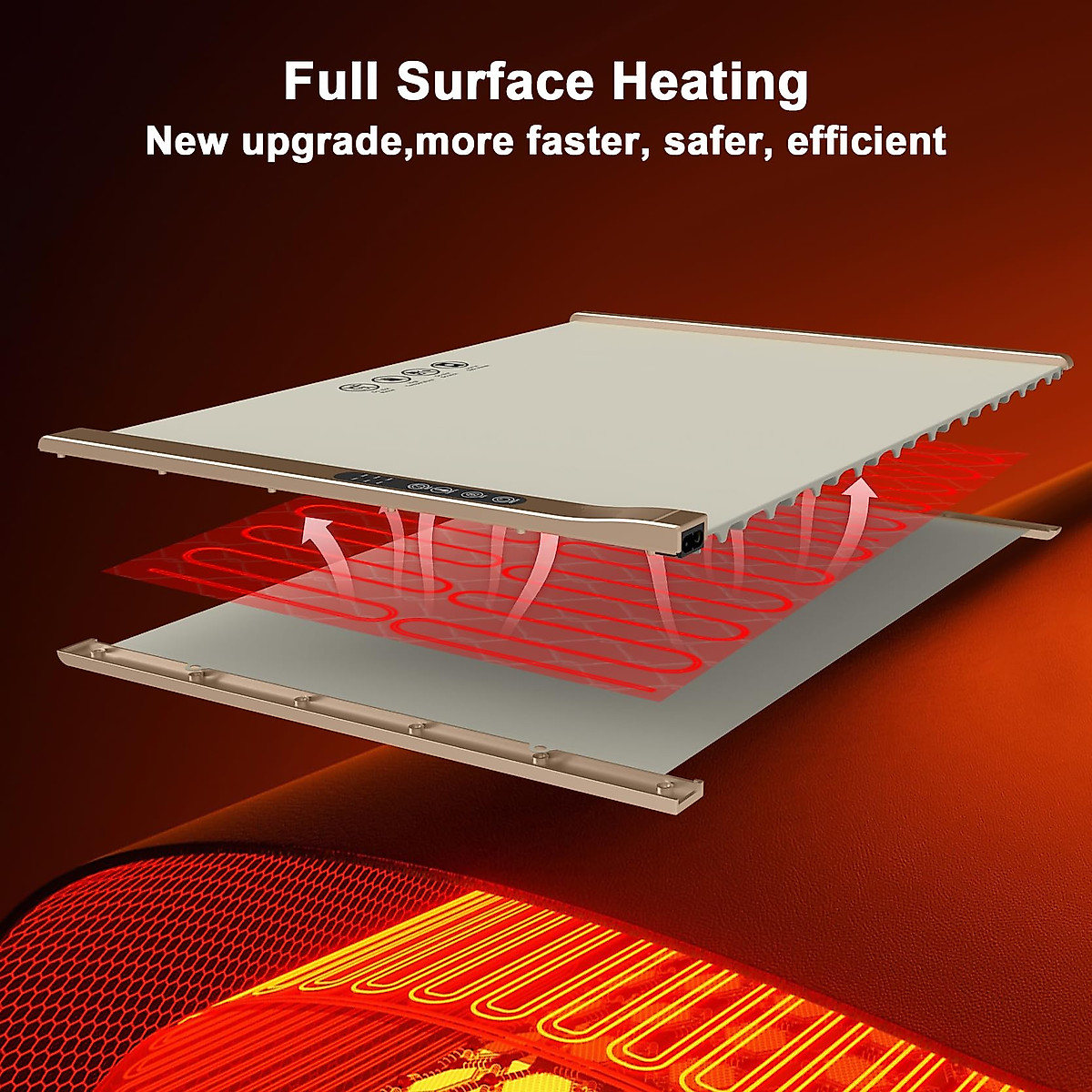 Nsyee Food Warming Mat, Electric Warming Tray with 3 Temperature Settings and Timer, Rollable Food Heating Mat, Premium Silicone Material, Multifunctional Food Warmer for Buffet, Party, Everyday Use