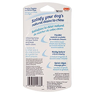 Hartz Chew ‘n Clean Twisty Bone Dog Chew Toy, Bacon Scented for Moderate Chewers, Extra Small