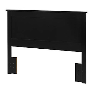 Pemberly Row Modern Wood Headboard/Flat Panel/Queen Size/Black
