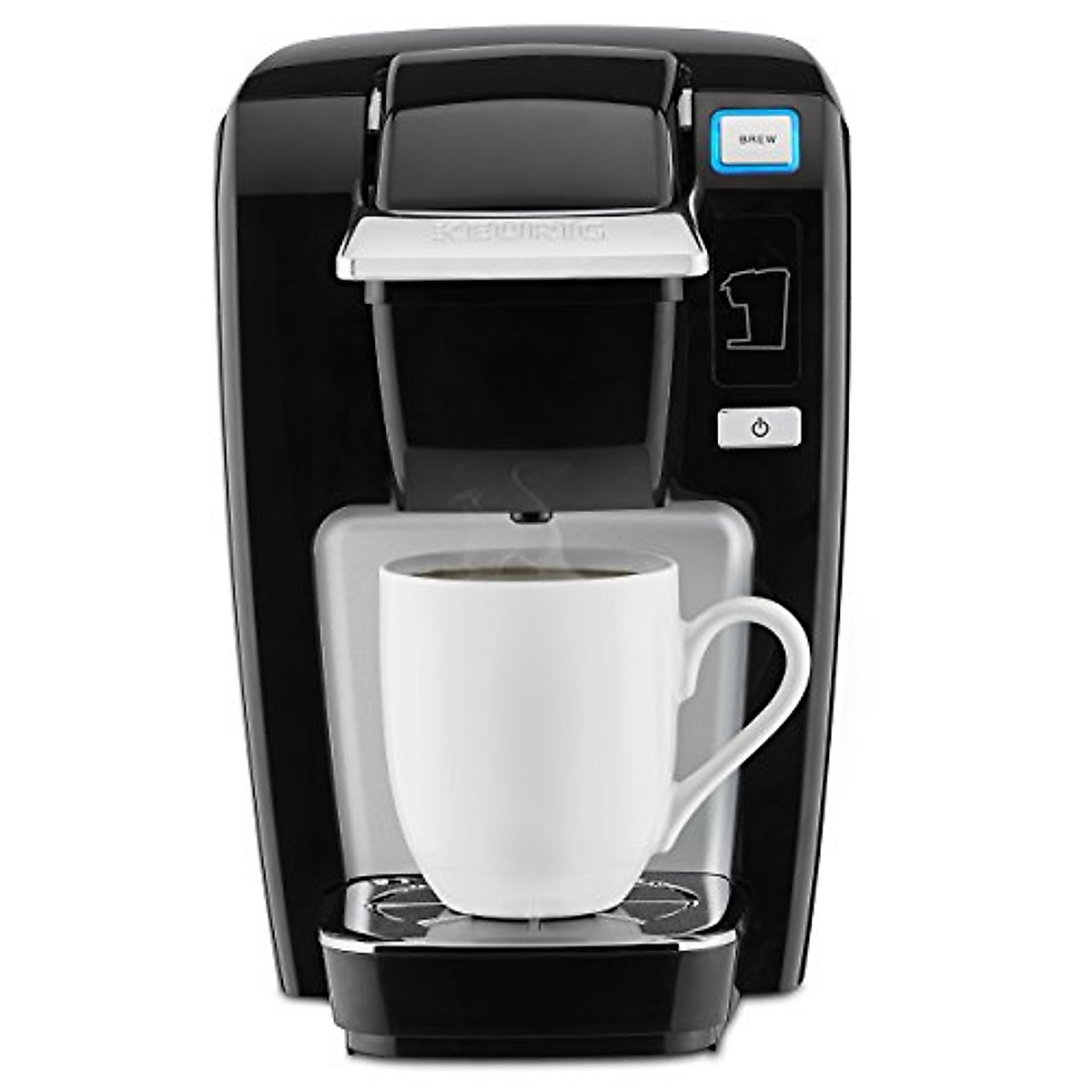 Keurig K15 Coffee Maker, Single Serve K-Cup Pod Coffee Brewer, 6 to 10 Oz. Brew Sizes, Black