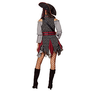 Spirit Halloween Adult Castaway Cutie Pirate Costume - The Signature Collection | Pirate Cosplay | Classic Halloween - XS