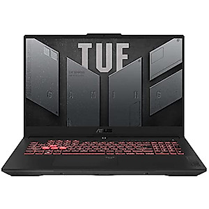 XOTICPC ASUS 2023 TUF Gaming A17 FA707NU Gaming Laptop (AMD Ryzen 7 7735HS, RTX 4050 6GB, 64GB DDR5, 2TB 990 PRO NVMe SSD, 17.3" 144Hz FHD, Windows 11 Home) Gamer Notebook Computer