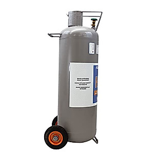 Flame King YSN100HOGa 100 LB Pound Horizontal & Vertical Propane Cylinder POL Valve, Gray