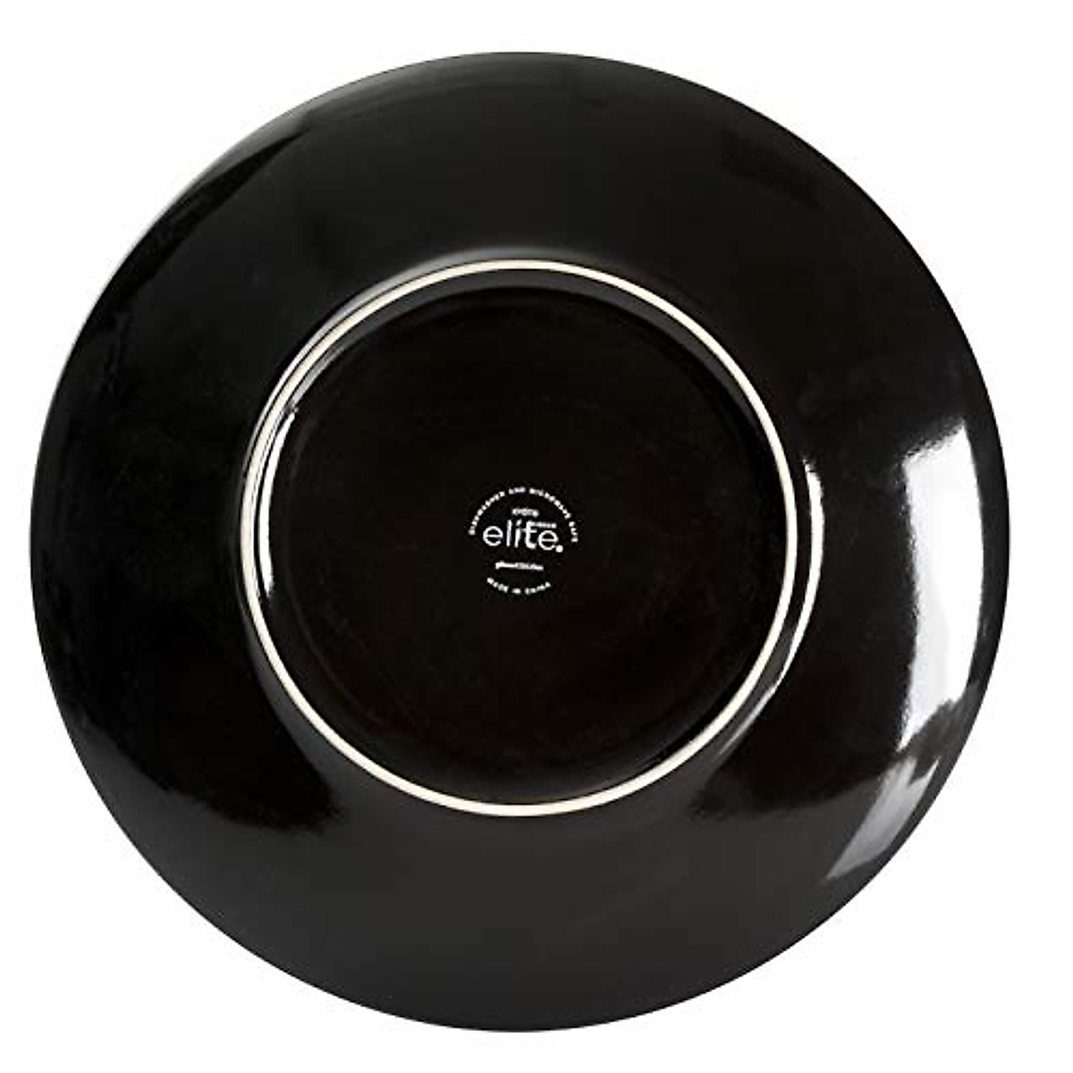 Gibson Elite Kyoto Double Bowl Dinnerware Set, Service for 4 (16pcs), Teal