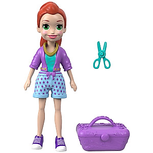 Polly Pocket Active Pose Doll, Lila