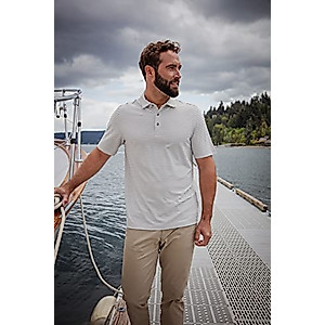 Cutter & Buck Virtue Eco Pique Stripe Recycled Mens Polo, Kelly Green, XXXL