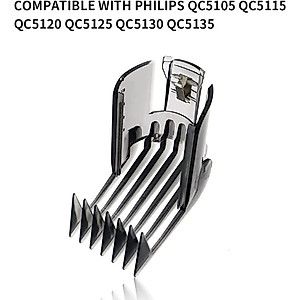 WuYan WuYan Replacement Hair Clipper Comb Compatible for Philips QC5105 QC5115 QC5120 QC5125 QC5130 QC5135