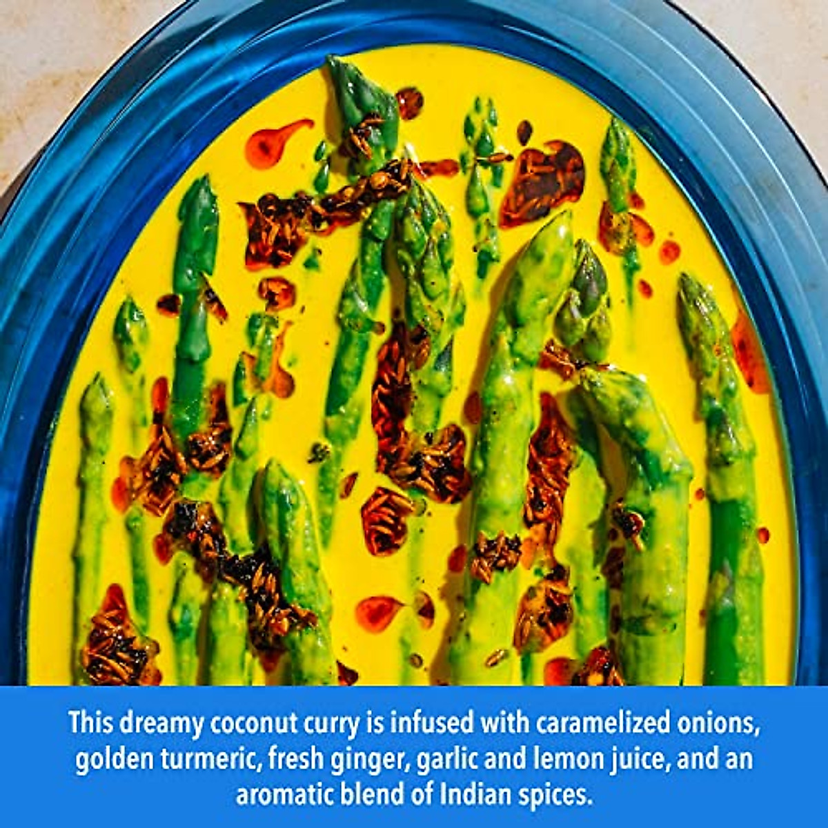 Brooklyn Delhi Golden Coconut Curry - Indian Simmer Sauce with Turmeric, Ginger, Lemon, & Coriander - 12 Ounces - Mild Enough for a kid, Flavorful Enough for a Foodie - Vegan - No Artificial Additives