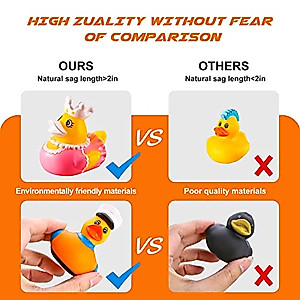 35Pack Rubber Ducks in Bulk Bath Toys for Kids-Assortment Duckies for Jeeps-Floater Ducks Baby Bath Time Showers Accessories, Birthday Gifts Party Favors