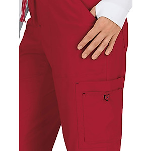 KOI Basics 731 Women's Holly Scrub Pants (Ruby, Small)