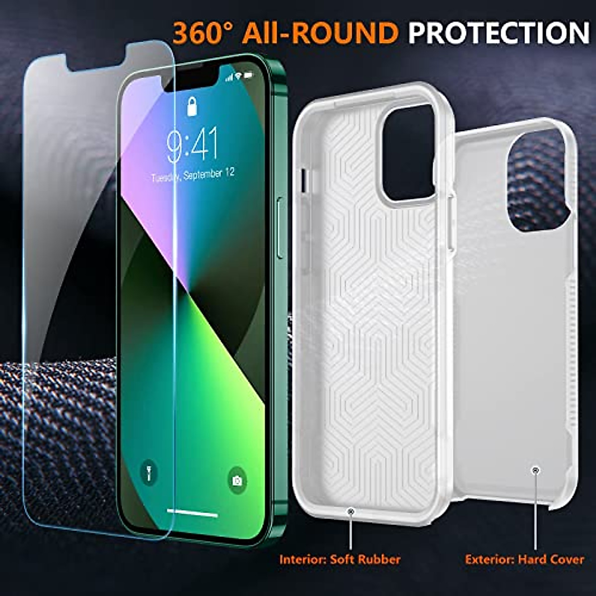 SPIDERCASE Designed for Galaxy S23 Plus Case, Waterproof Built-in Screen Protector [12FT Military Shockproof] IP68 Waterproof Full-Body Heavy Duty Anti-Scratched Rugged Case(Dark Green)