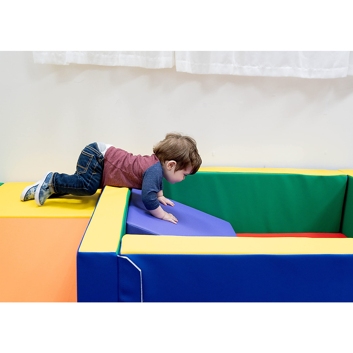 Children's Factory Adventure Center, Primary, CF805-305, Toddler Climber, Baby Play Yard, Kids Indoor Play Equipment for Nursery, Preschool or Daycare