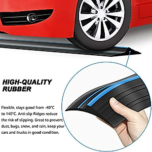 Jin&Bao Universal Garage Door Threshold Seal Strip 20FT Kit, Bottom Waterproof Rubber Weather Stripping Replacement（Blue）