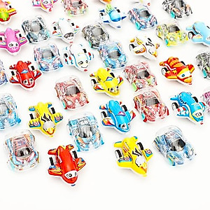 ONEST 60 Pieces Mini Pull Back Cars Airplanes Toy Cars Small Racing Airplane Car Party Favors Carnival Prizes Classroom Rewards Pinata Stocking Goodie Bag Stuffers Birthday Toys for Girls Boys Toddler