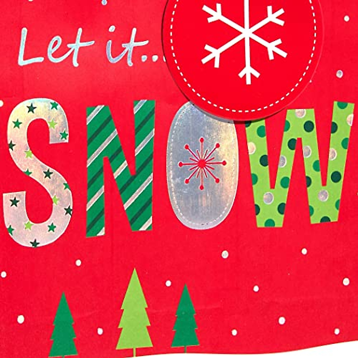 SUNCOLOR 12 Pack 6" Small Christmas Gift Bags With Handle