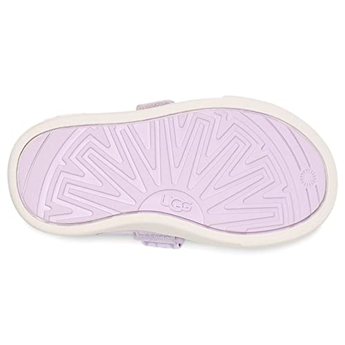 UGG Unisex-Child Rennon Skimmer Glitter Sneaker, Lavender Fog, 11 Little Kid