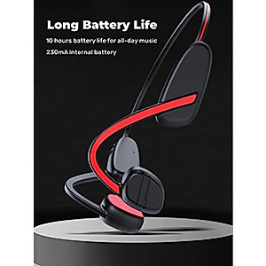 GenXenon Bone Conduction Headphones Bluetooth 5.3 Open Ear Headphones IPX6 Waterproof 8 Hours Playtime Wireless Earphones Bluetooth Headset with Mic for Running, Cycling, Driving, Sports, and Fitness