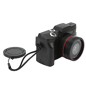 Vlogging Camera, 16X Zoom 180 Degree Flip Screen 16MP 2.4in TFT LCD 1/4in Screw Mount Digital Camera for Shooting
