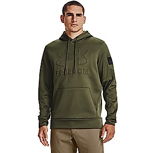 Under Armour mens Freedom Emboss Hoodie , (390) Marine OD Green / / Marine OD Green , Small