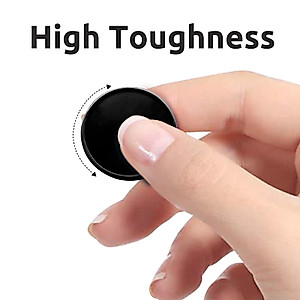 HAKITAROOM Set of 100 1 Inch Opaque Plastic Learning Counters Mini Poker Chips Game Tokens with Storage Box (1 Inch, Black)