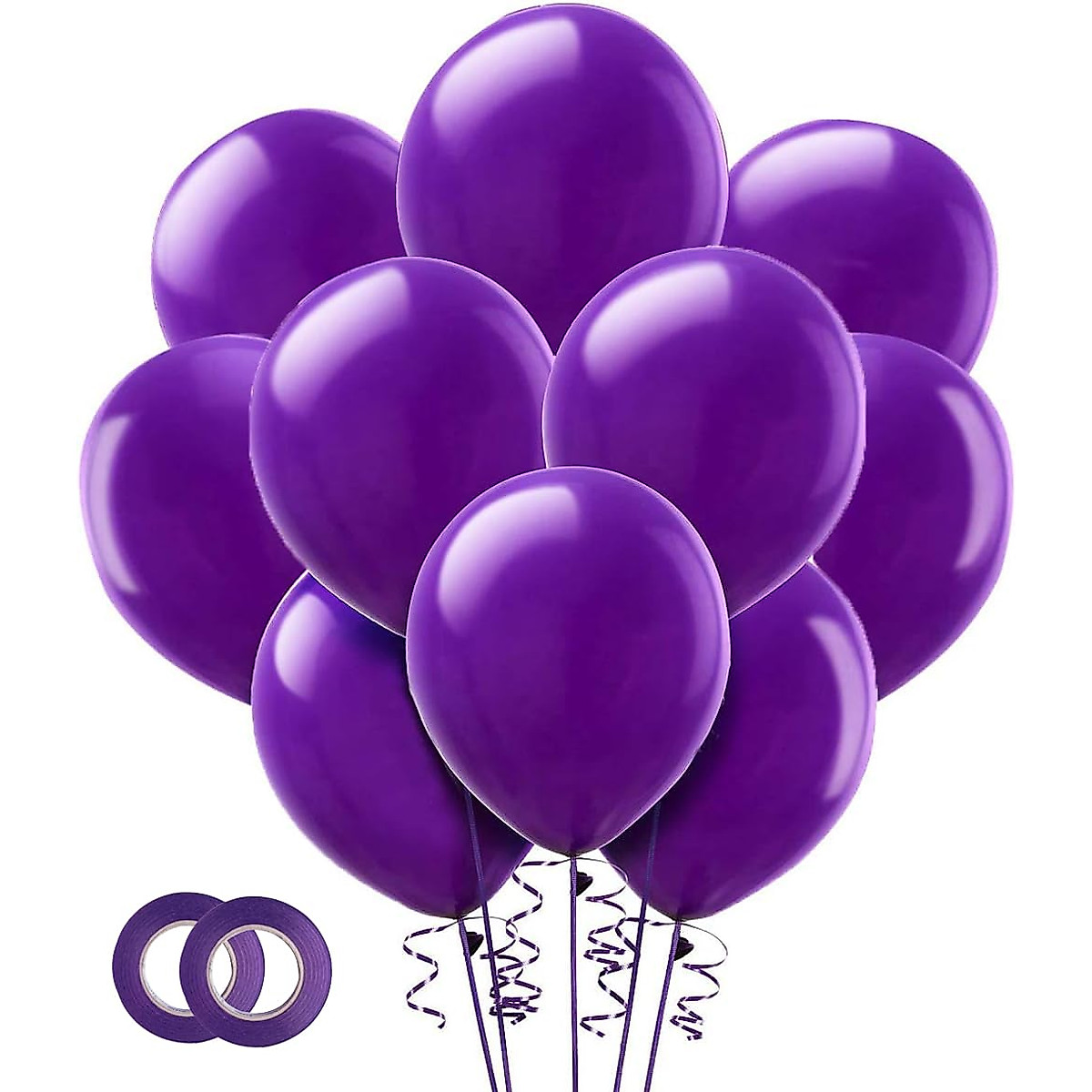 Purple balloons,100-Pack,12-Inch,Latex Balloons(purple)