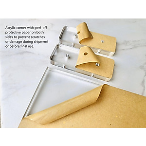 Elegant and Sophisticated Floating Window Shelf (29.5", Double Shelf) - Crystal Clear Recessed Durable Strong Acrylic Trinket, Plants and Succulents Indoor Collection Display Stand Trendy Modern