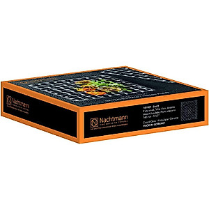 Nachtmann Bossa Nova CollectionGlass Platter, 5.5-Inch, Made of Clear Crystal, Serving Platter for Cake, Dessert, Woven Glass Design, Square, Set of 2