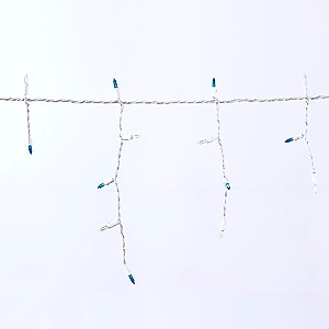 SYLVANIA Icicle Christmas Lights, 150 Lt, Blue