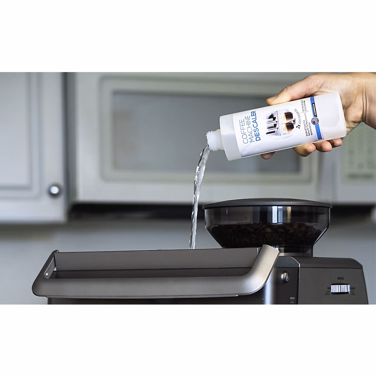 Keurig Compatible Descaling Solution (2 Bottles, 4 Uses Plus 4 Filters) - Universal Descaler Cleaner Concentrate Kit Compatible With All Keurig 1.0 & 2.0 K-Cup Pod Machines and Espresso Machines