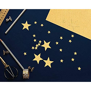 50 Gold Glitter Cardstock - Double Sided Non-Adhesive Glitter Sheet - 400 GSM Gold Glitter Paper for Arts and Craft, DIY Glitter Paper for Invitations, Projects - 8.5 x 11 inches (50 Pack)
