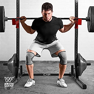 CAPHAUS Squat Rack, Home Gym Quarter Cage for Full Body Strength Workout; Safety Spotter Arms, Plate Holder & Half Rack Conversion Kit Accessories Options Available