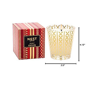 NEST New York Scented Classic Candle, Holiday - 8.1 oz - Up to 60-Hour Burn Time - Reusable Glass Vessel