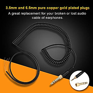 Tyenaza Audio Spring Wire Cable, Earphones Headphones Replacement Coil Cable for DT 770/ 770Pro/ 990/ 990Pro