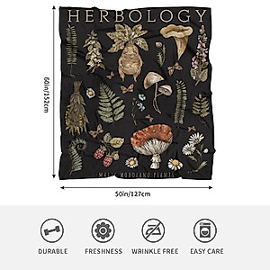 Metawu Mushroom Blanket Throw Fleece Blanket for Kids Throw Blanket for Couch Sofa Bed Chair Decorations 50 x 60 inches