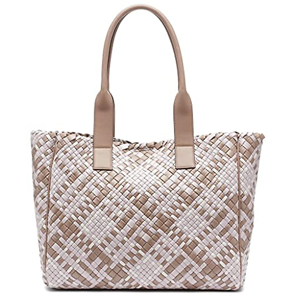 Calvin Klein Alysha Novelty Tote, Taupe Multi