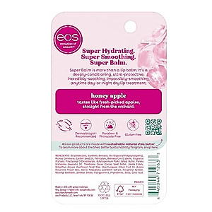 eos 24H Moisture Super Balm- Honey Apple, Lip Mask, Day or Night Lip Treatment, Made for Sensitive Skin, 0.35 fl oz