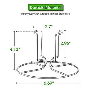 Mightify Beer Can Chicken Holder for Grill and Smoker, Food Grade Stainless Steel Beer Can Chicken Stand, Vertical Chicken Roaster Rack with Stable Base