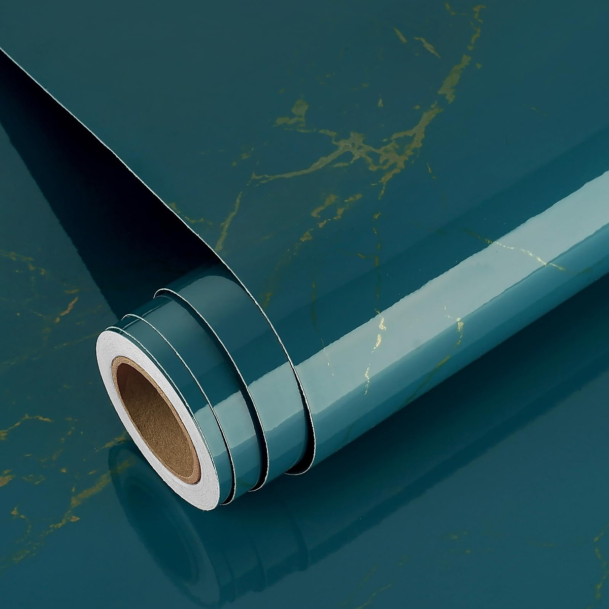 YENHOME 30"x118" Marble Peel and Stick Countertop for Kitchen Counter Contact Paper Marble Vinyl Countertop Paper Waterproof Wall Paper for Kitchen Cabinets Countertop Cover Upgrade Furniture