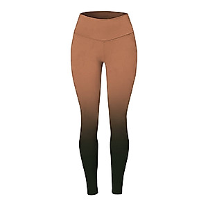 Crazy Yoga Pants Leopard Womens Casual Printed High Waist Leggings Hip Lift Olive Yoga Pants with Pockets