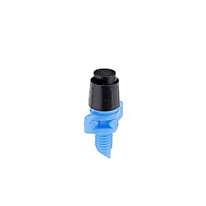 Raindrip 090JET010B, Micro Spray Jet, Quarter-Circle Pattern, Fan Spray, with 10-32 Threaded Inlet, Drip Irrigation Emitters for Drip Irrigation Gardening Systems, 10-Pack, Blue and Black