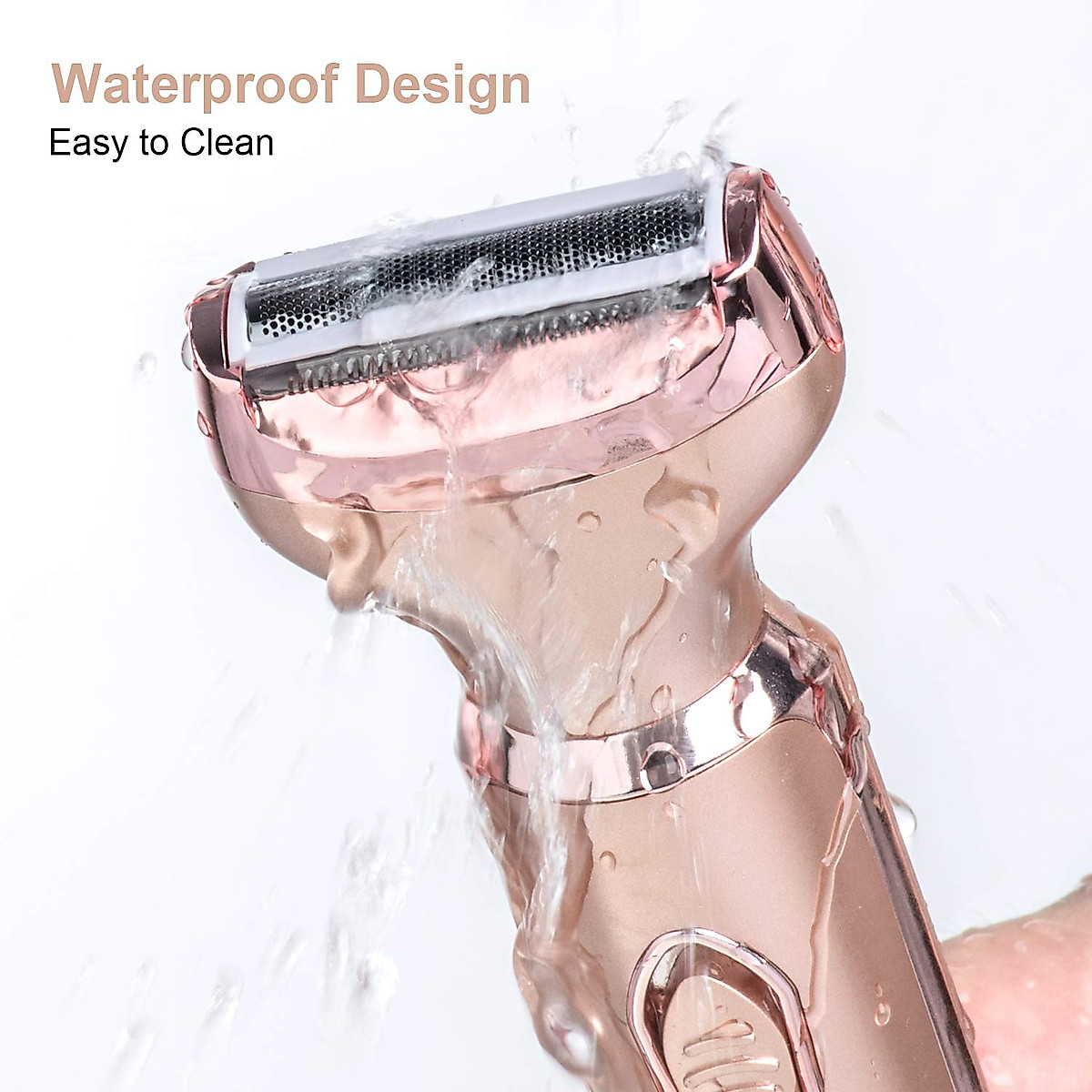 Electric Shaver for Women - Painless Electric Razor for Legs, Face & Bikini Line - Portable Wet and Dry Trimmer -Safe & Cordless - Micro USB Rechargeable