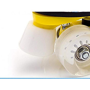 Gets Roller Skates, Classic High-top for Adult Outdoor Skating Light-Up Four-Wheel Roller Skates for Teens and Youth (Black with Light,9)