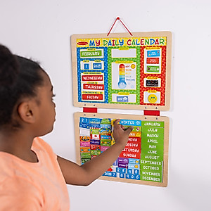 Melissa & Doug My First Daily Magnetic Activities Calendar For Kids, Weather And Seasons Calendar For Preschoolers and Ages 3+