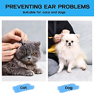 HEKEDES - Dog Ear Cleaner Wipes - Remove Ear Odor and Debris - Aloe Vera Extract - Pet Ear Wipes for Dogs and Cats - 2.76 Inch Non-Woven Fabric - 150 Count