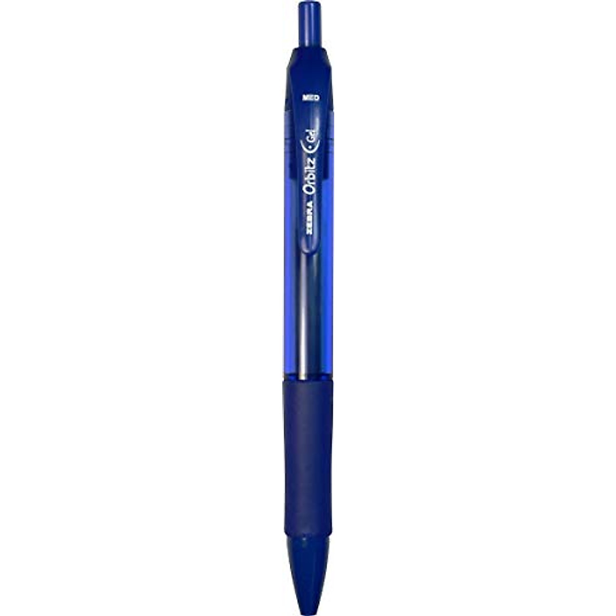 Zebra Pen Orbitz Gel Retractable Rollerball Pen, Medium Point, 0.7mm, Blue Ink, 12-Count