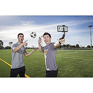 JOBY GripTight ONE GP, Universal Phone Holder, Magnetic GorillaPod Flexible Small Tripod for Smartphone, Foldable and Portable , Watch FIFA World Cup Football, Black